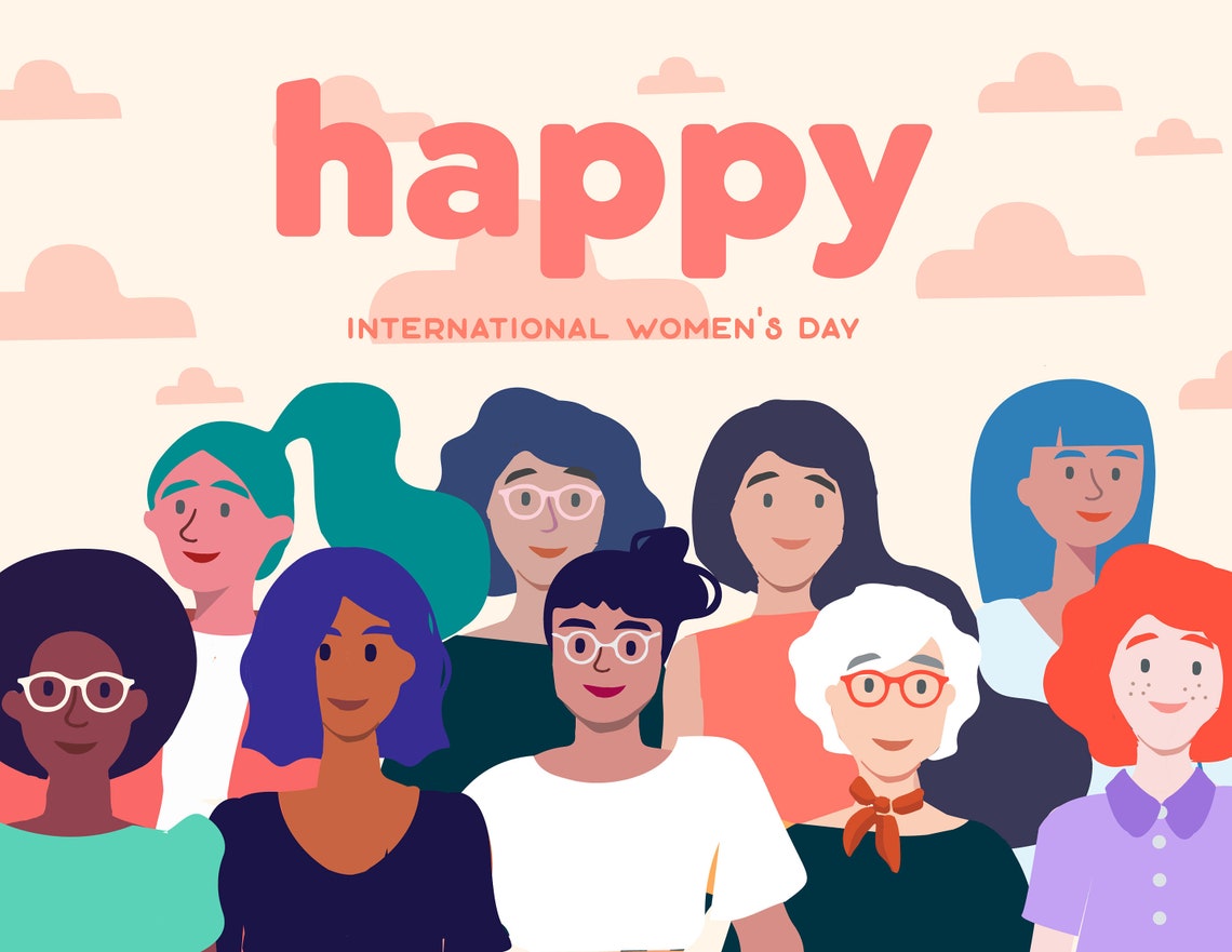 PRINTABLE International Women's Day Postcard - Direct Download - Group ...