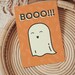 PRINTABLE Ghost Halloween Card 4x6 - Cute Ghost - Kid's Trick or Treat ...