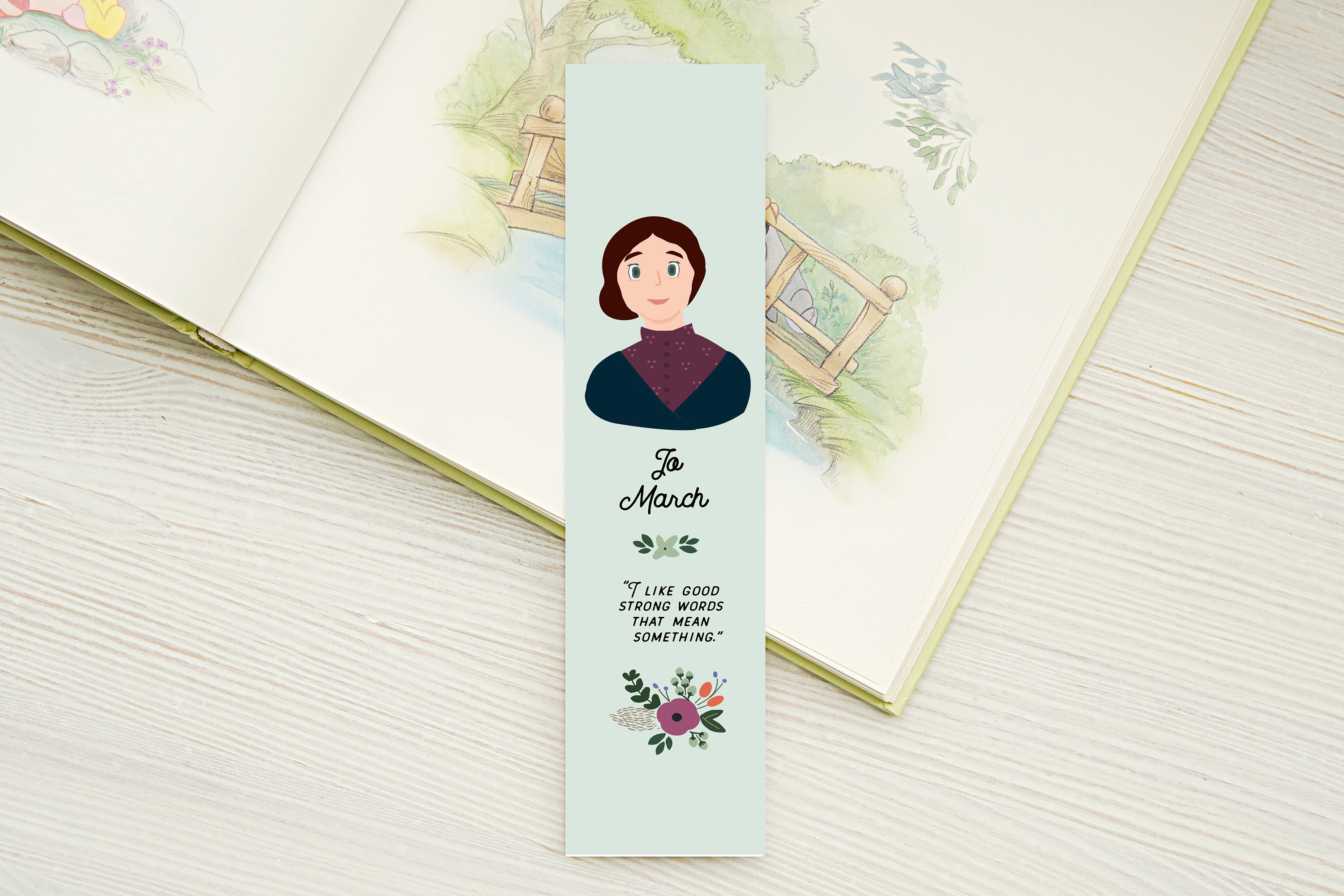 PRINTABLE Little Women Bookmark Set of 4 - Stocking Stuffers, Party ...