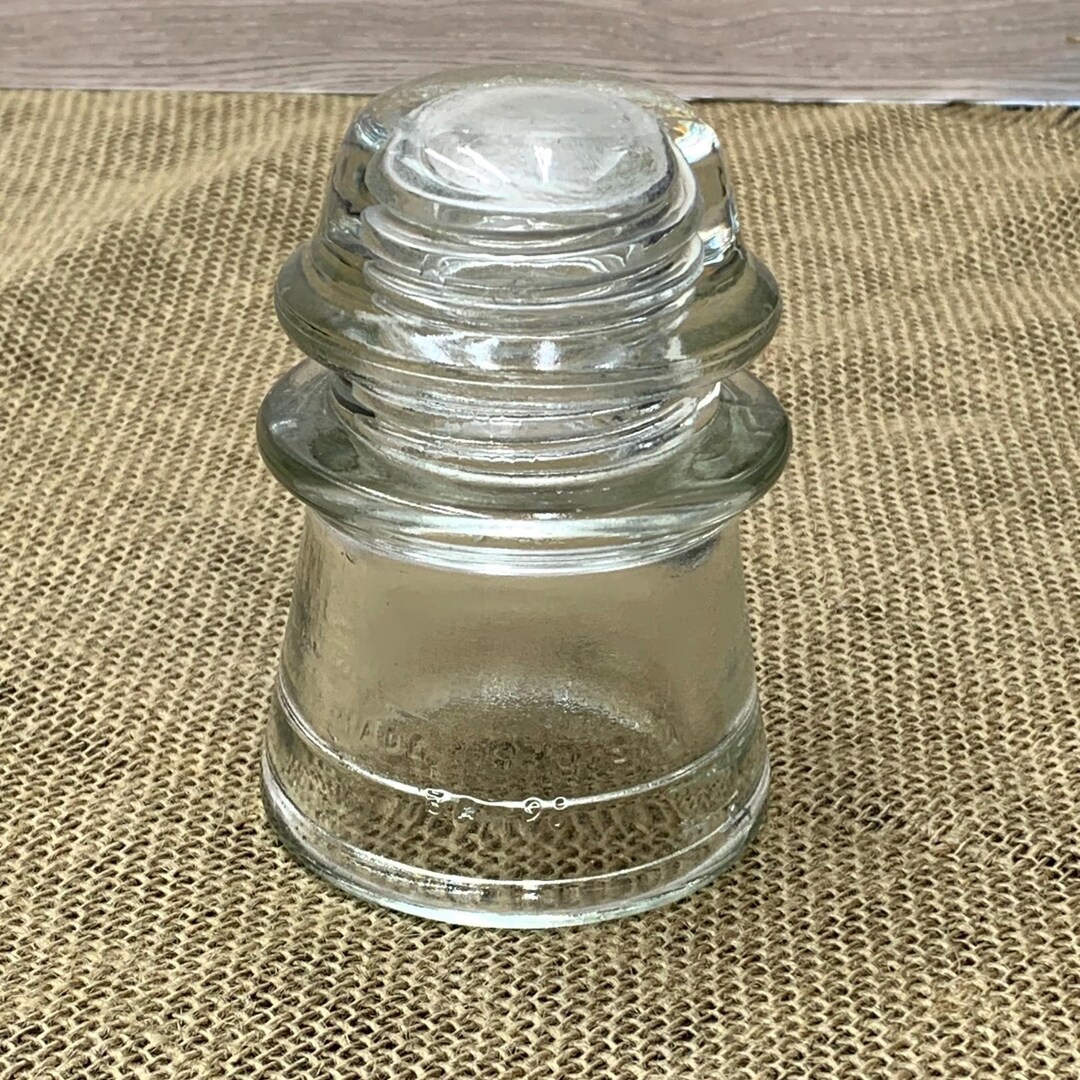 Clear Glass Insulator Hemingray 16, Electrical Telephone Insulator to ...