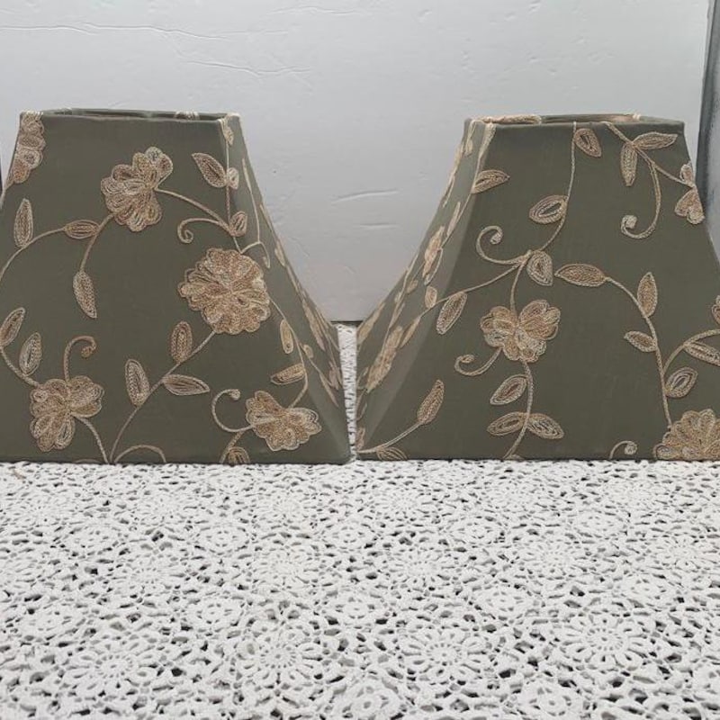 Embroidered Lamp Shade - Etsy