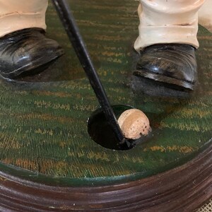 Hand Painted Resin Golfer Figure 'frustrated" by Peter Mook Golf Lover ...