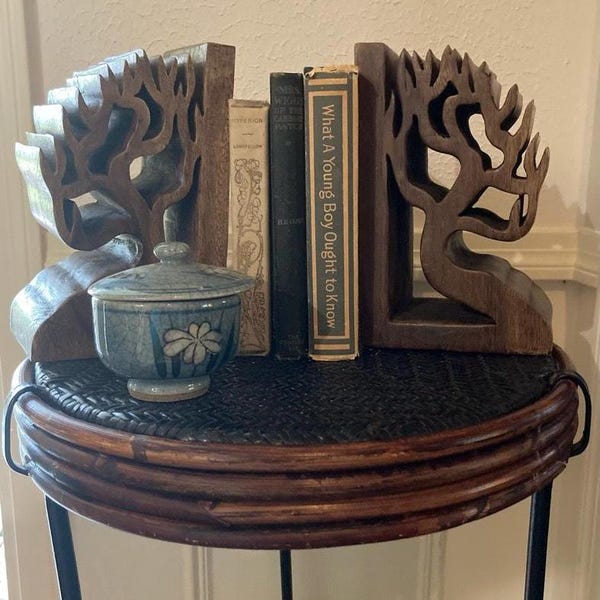 Wood Bookends - Etsy