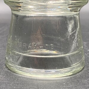 Clear Glass Insulator Hemingray 16, Electrical Telephone Insulator to ...
