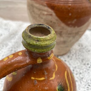 Vintage Jug Pottery Decorative Glazed Jug Brown Vintage Jug Cottagecore ...