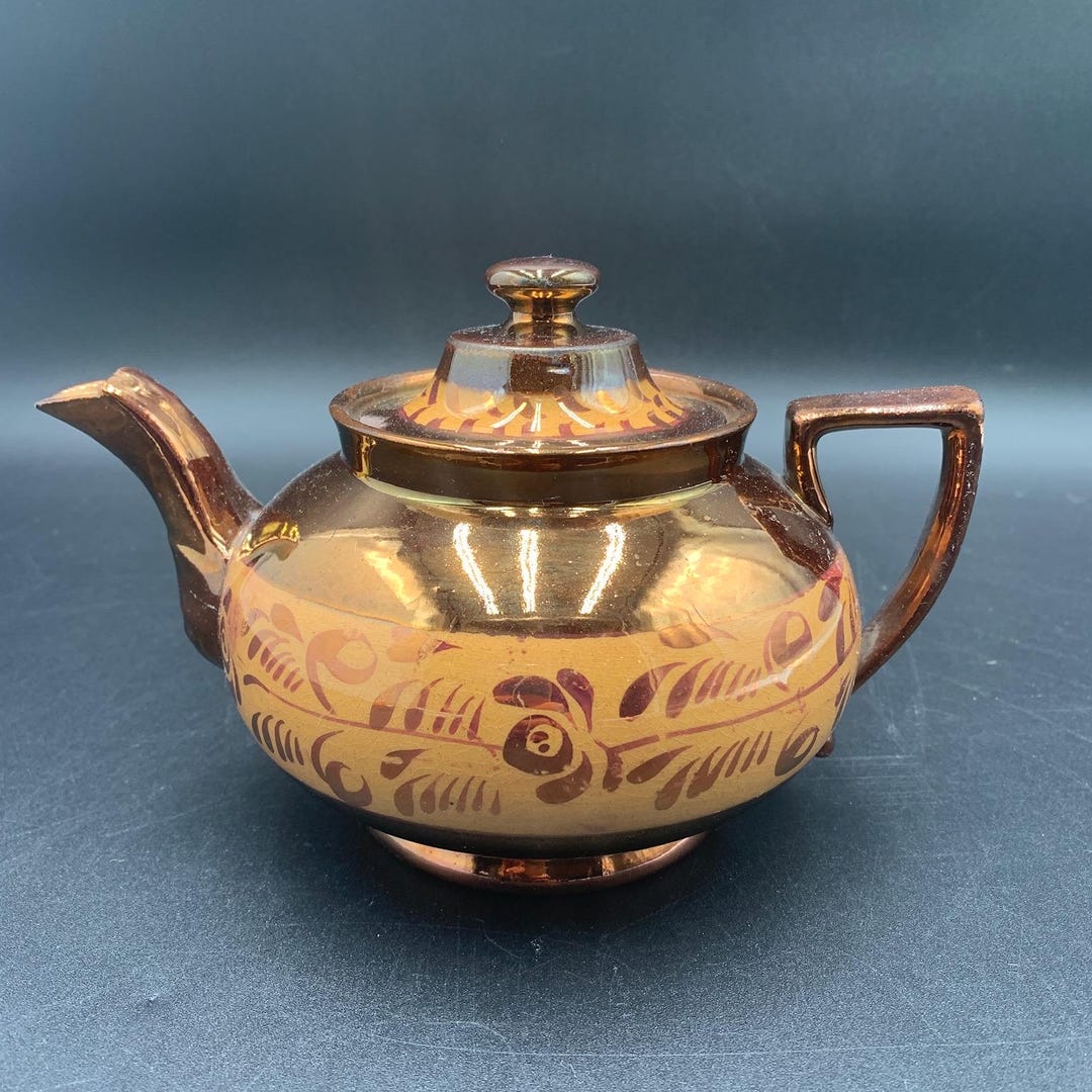 Scottish Caledonian Copper Lustre Teapot: 1930s Glazed Pottery - Etsy