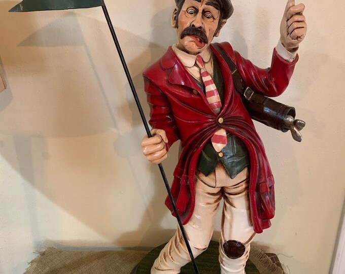 Hand Painted Resin Golfer Figure 'frustrated" by Peter Mook Golf Lover ...