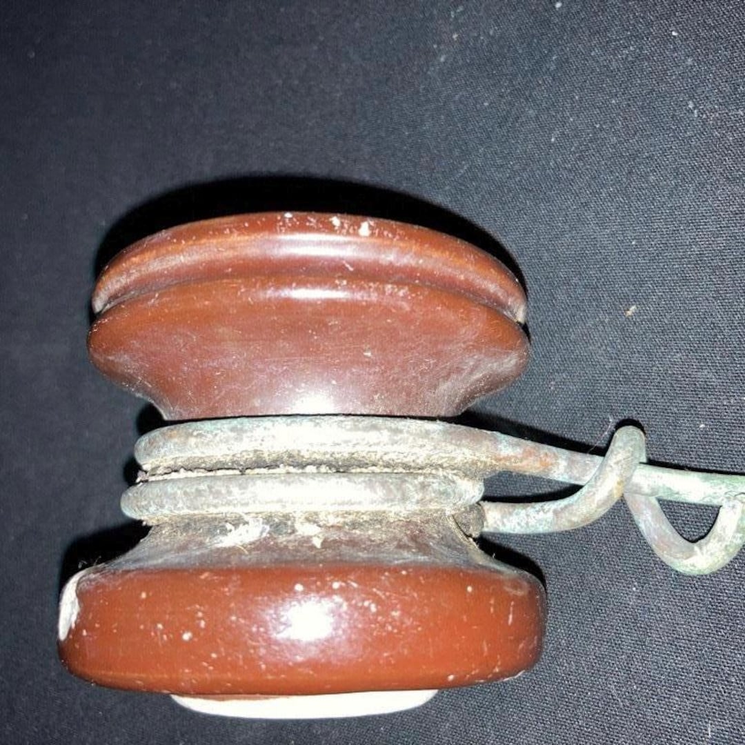 Brown Ceramic Electrical Telephone Insulators Joslyn 101 Brown ...