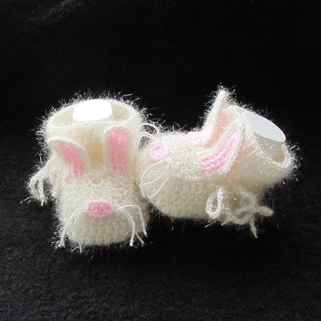 Crochet Bunny Booties,crochet Bunny Boots,crochet Unisex Booties ...