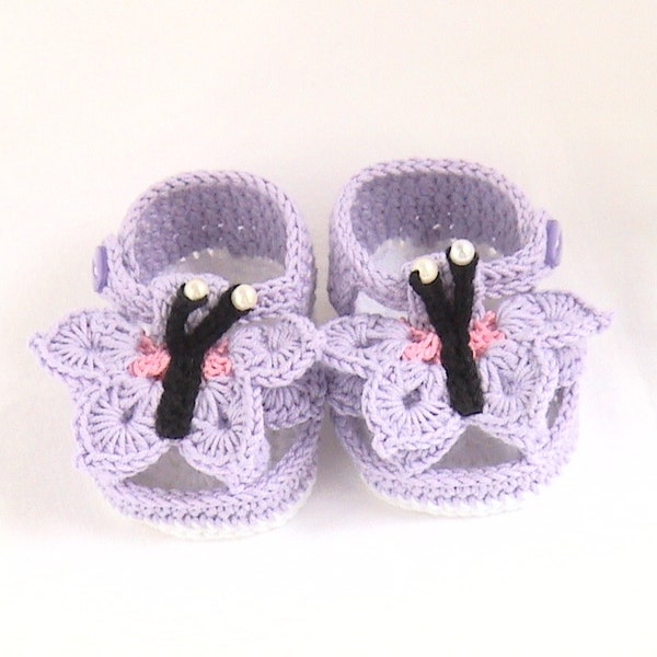 Purple Baby Sandals - Etsy