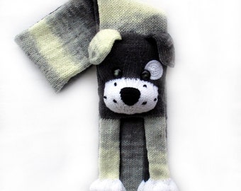 Knitted Dog Scarf - Etsy