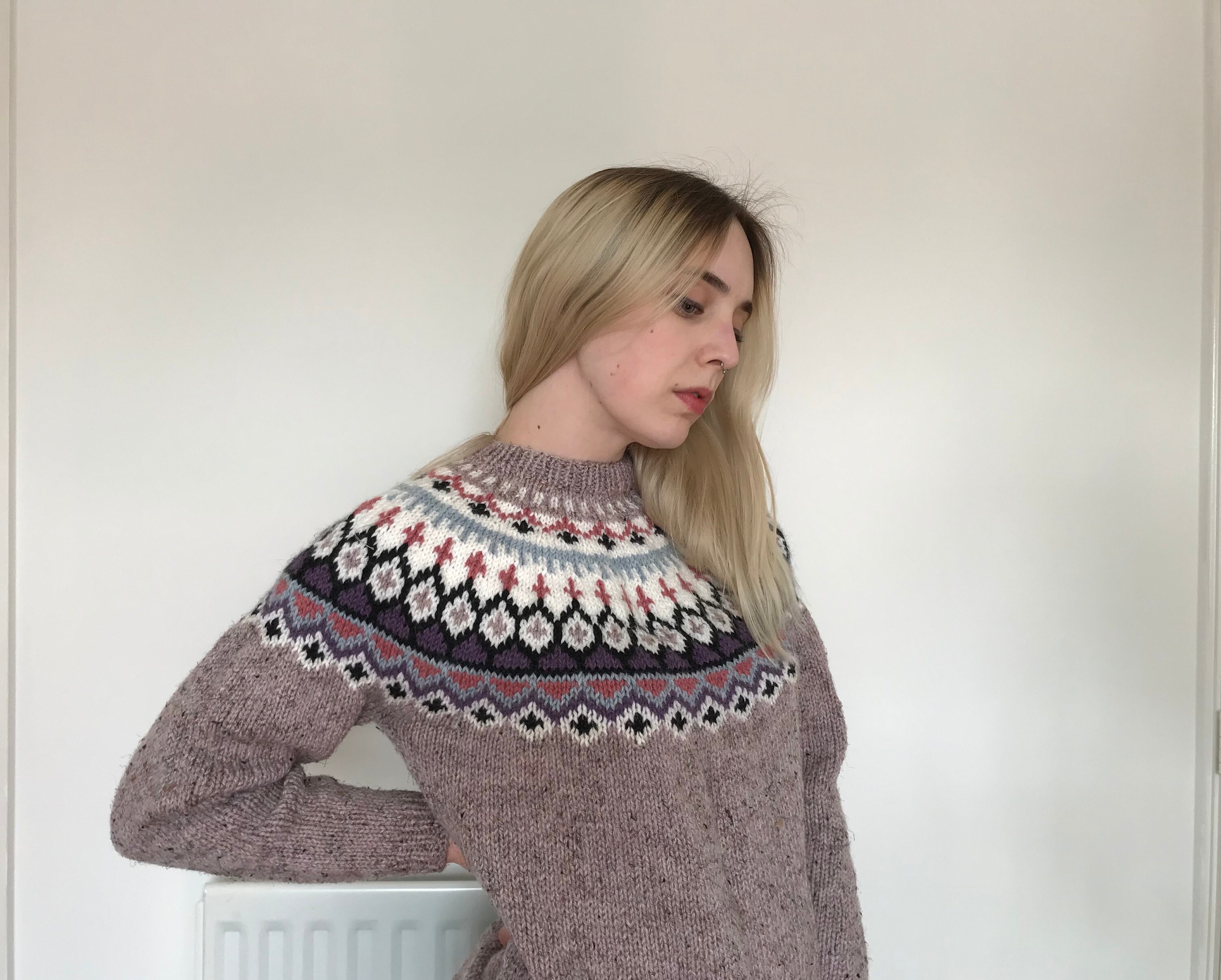 KNITTING PATTERN Fair Isle Sweater Knitting Pattern Nordic Sweater - Etsy
