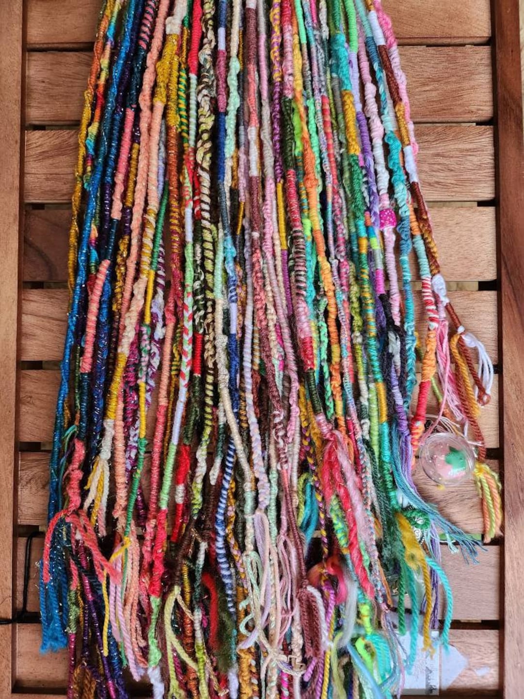Dreadlock Hair Wraps Handmade Ibiza Hair Wraps Bohemian Gypsy Hippie ...