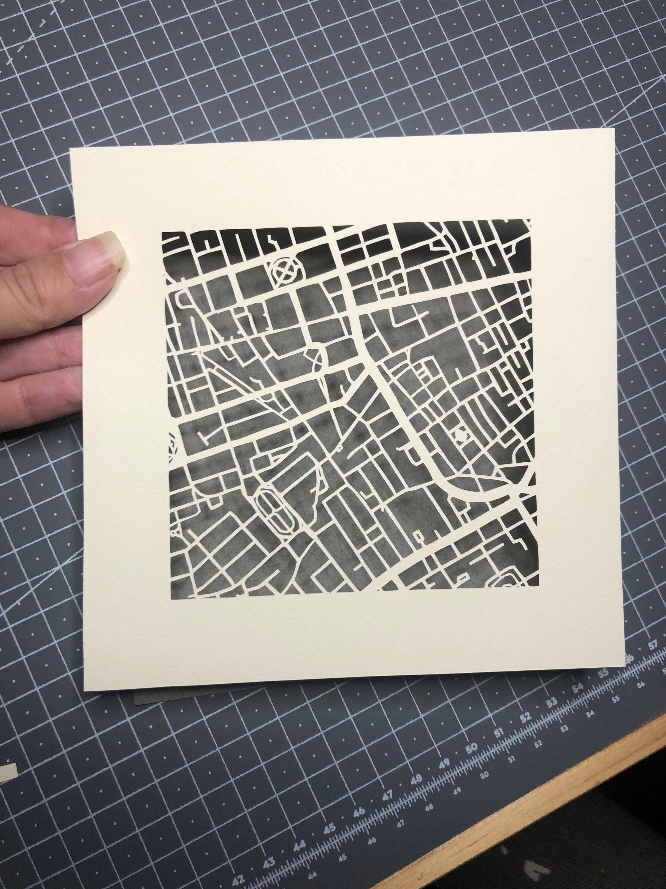 Custom Paper Cutting Template PDF Road Map of Your Choice | Etsy