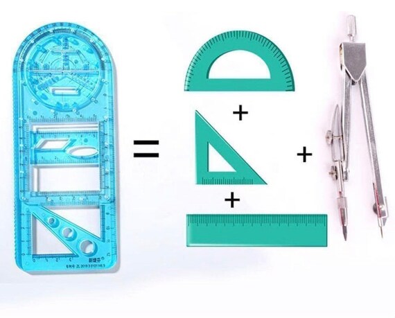 Protractor Compass Ruler