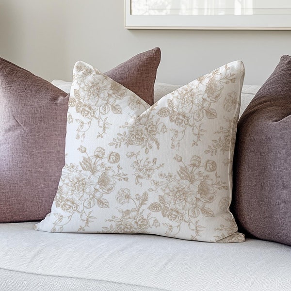 Beige Pillow Case - Etsy