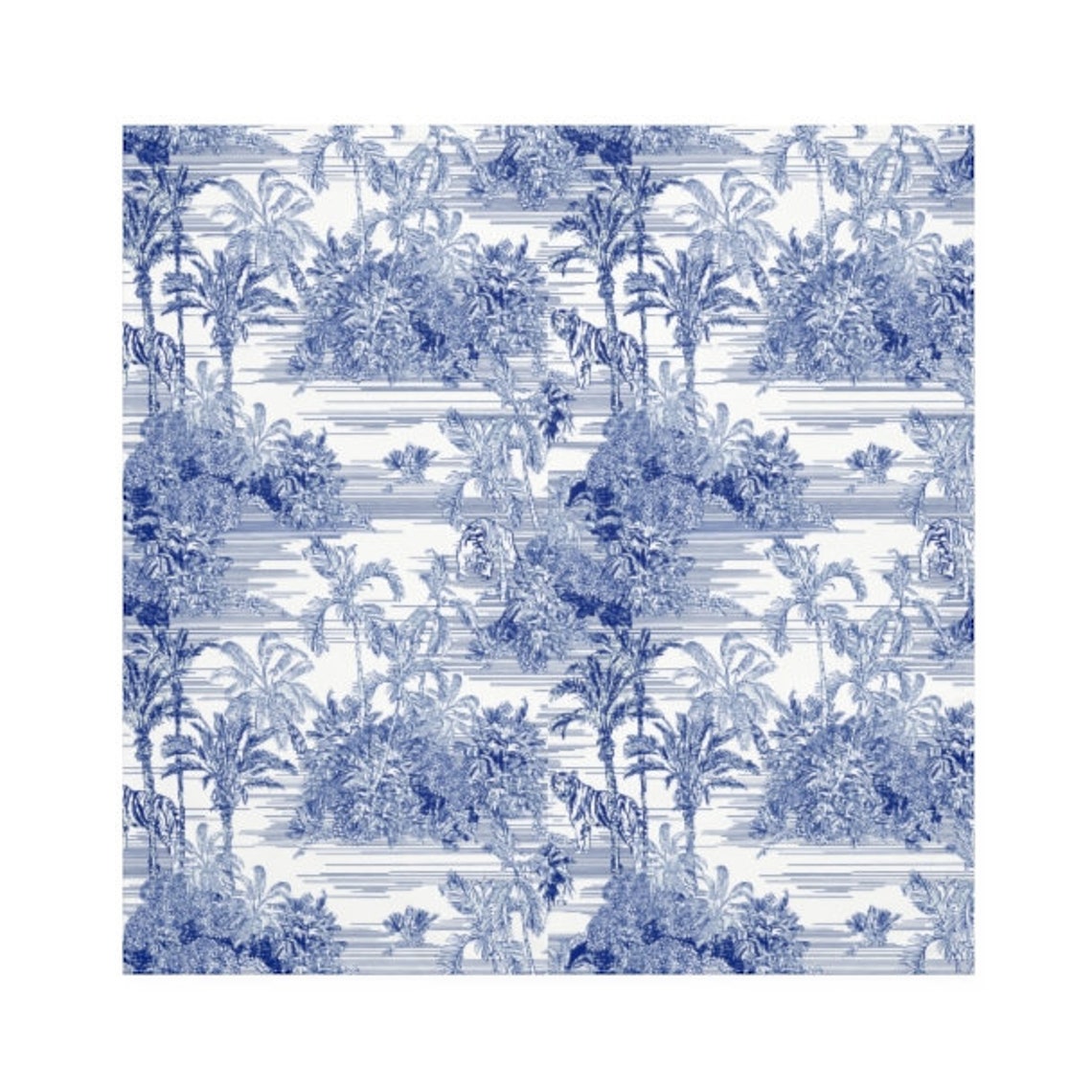 Toile Table Napkins Blue and White Toile Dinner Napkins Set of - Etsy