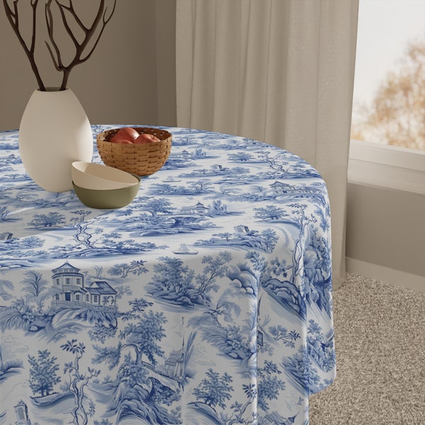 Toile Tablecloth - Etsy