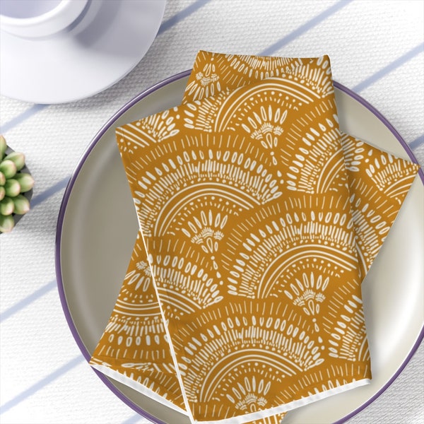 Yellow Napkins - Etsy