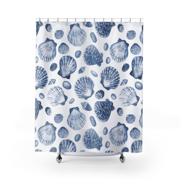 Sea Shell Shower Curtain - Etsy