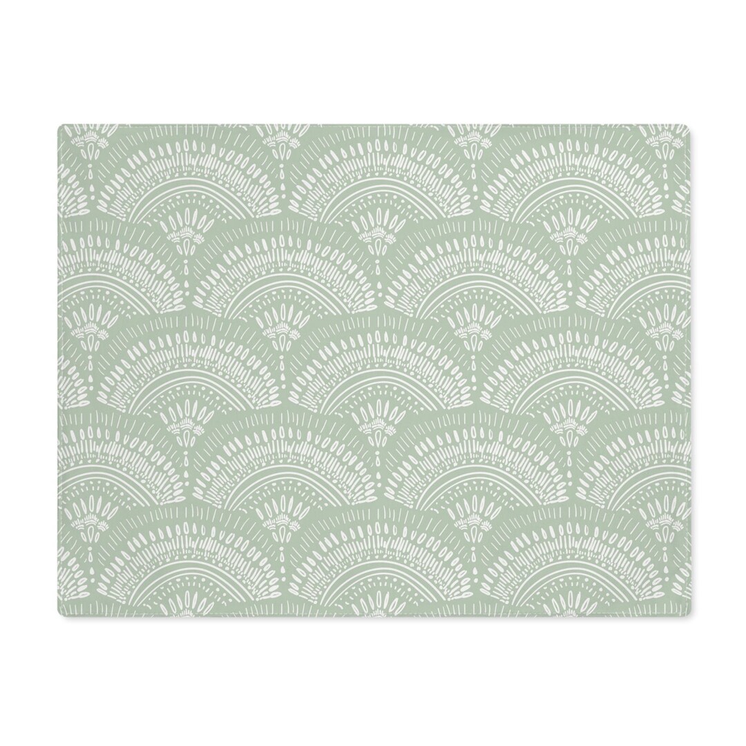 Sage Green Placemat Bohemian Fabric Placemats Boho Cloth Table Decor ...