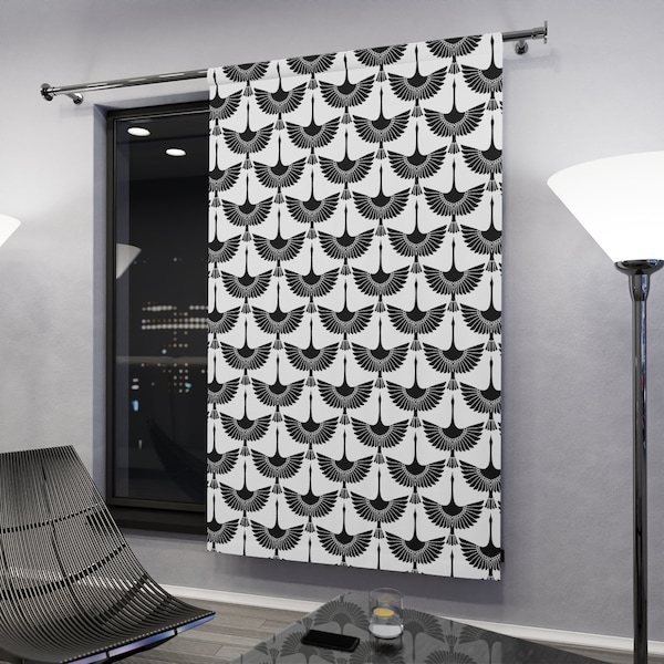 Flying Crane Curtains - Etsy