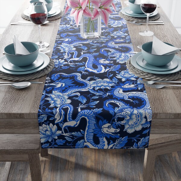 Asian Table Runner - Etsy