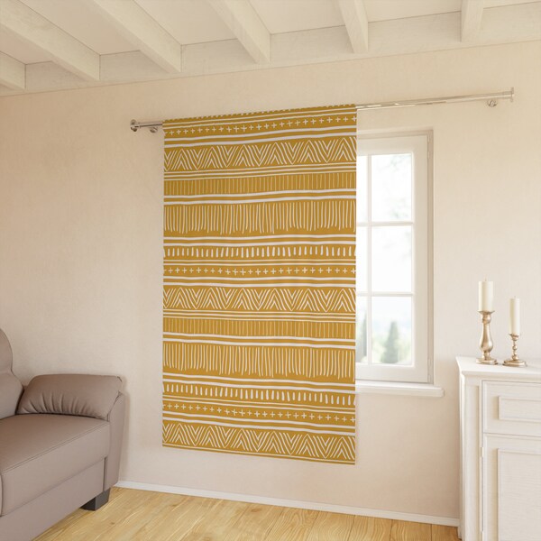 Mustard Kitchen Curtains - Etsy