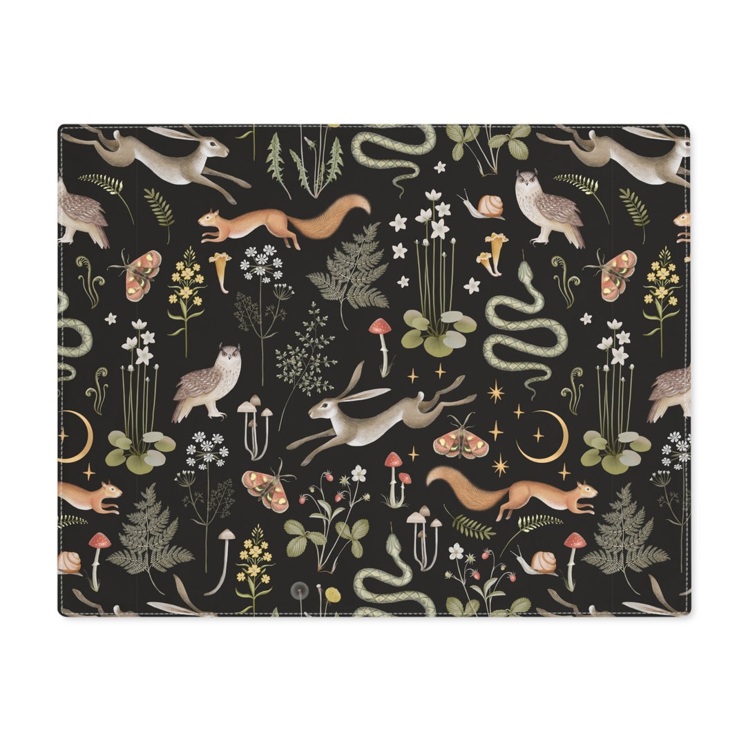 Woodland Animals Placemat Vintage Fabric Placemats Kids Cloth Table ...