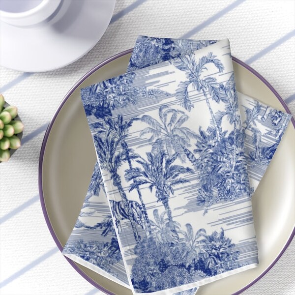 Toile Napkins - Etsy
