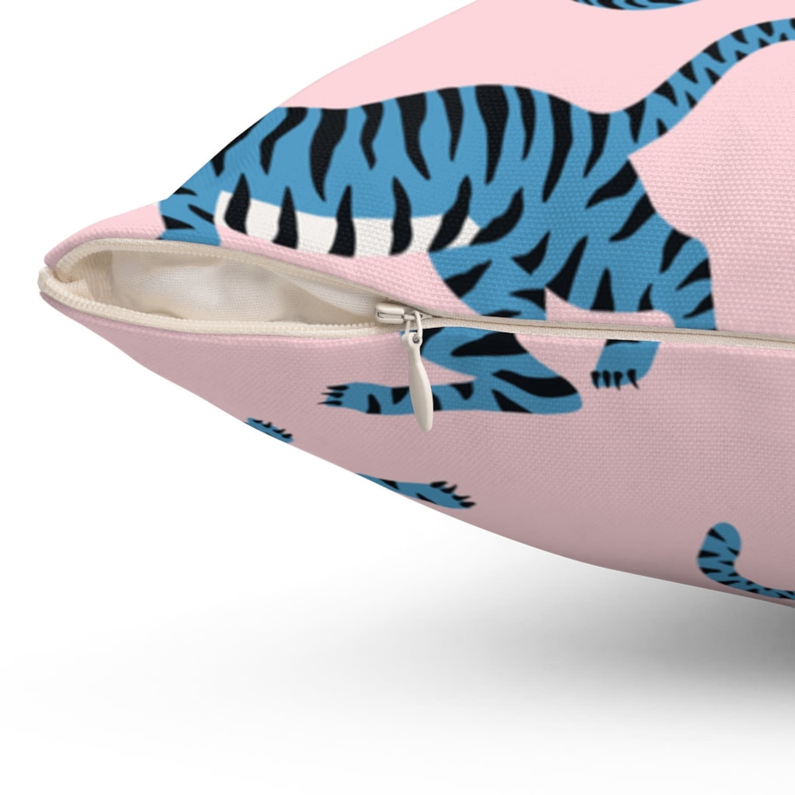 Tiger throw pillow cover animal print pillow cover tigers home | Etsy