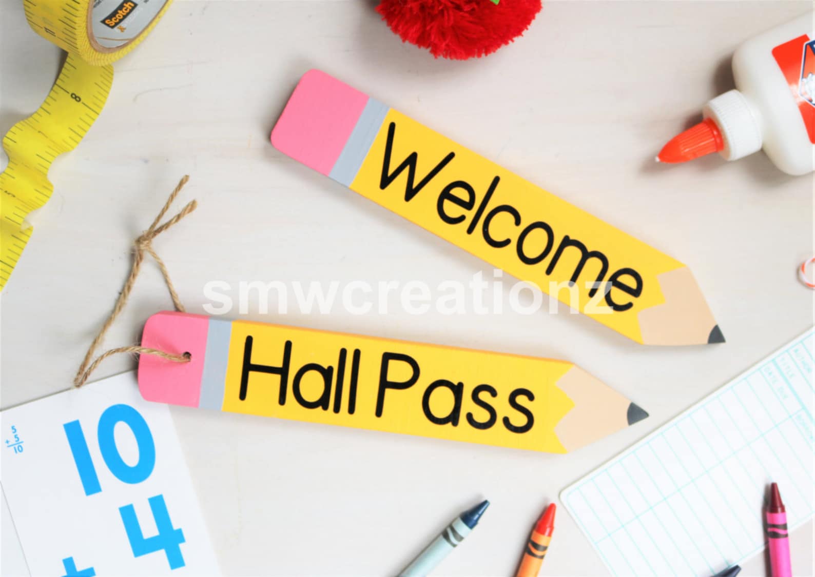 Personalized Teacher Pencil Wood Pencil Hall Pass Classroom - Etsy