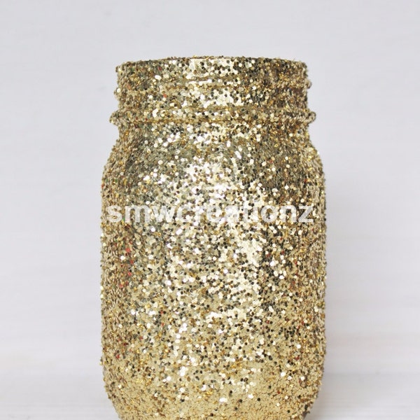 Glitter Mason Jars - Etsy