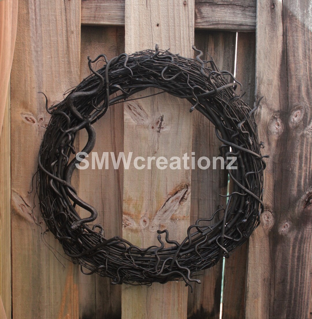 The Original Halloween Wreath Large Snake Wreath Halloween Wreath Home ...