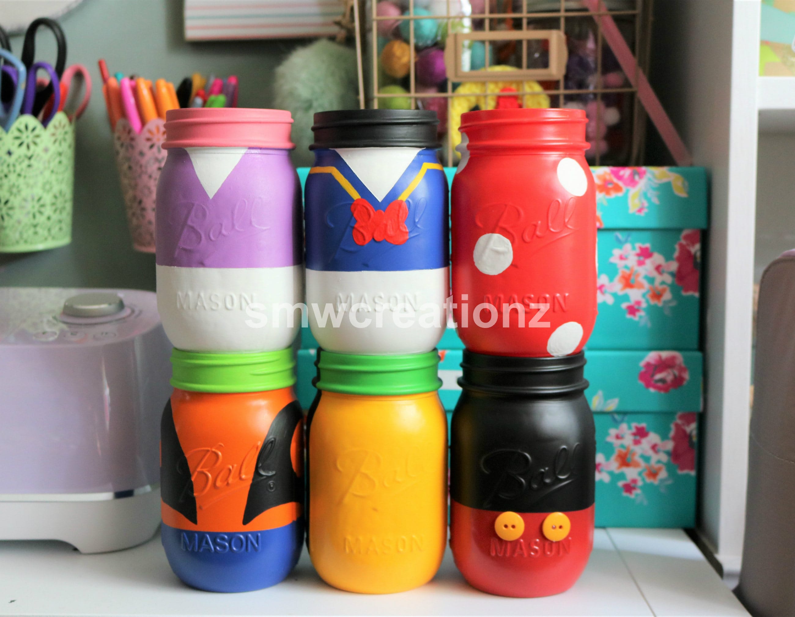 Mickey Mason Jar or Mickey & Friends Mickey Birthday Decor - Etsy Canada
