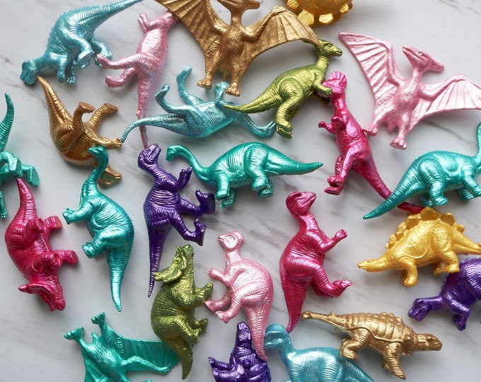 The Original Custom Mini Dinosaurs -set of 12 Dinosaur Wedding Party ...