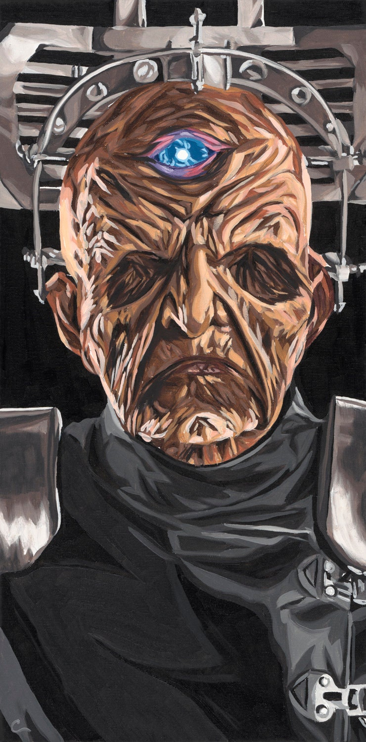 Doctor Who Villain Davros Original Oil Painting Print - Etsy