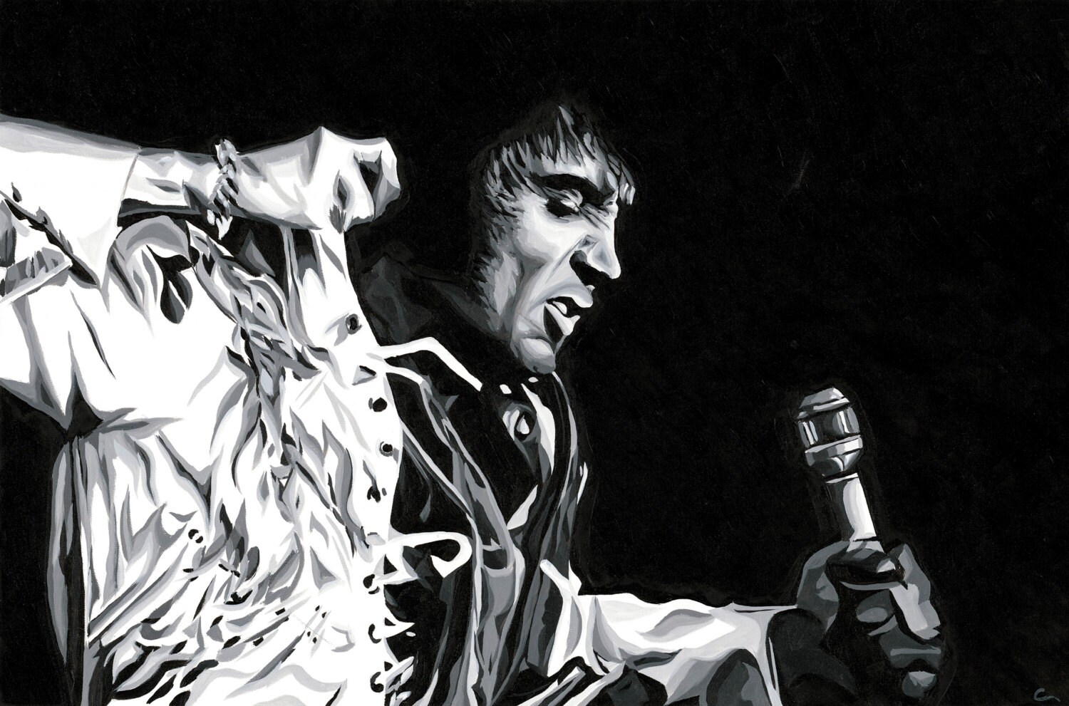 Elvis Presley Original Oil Painting Print - Etsy
