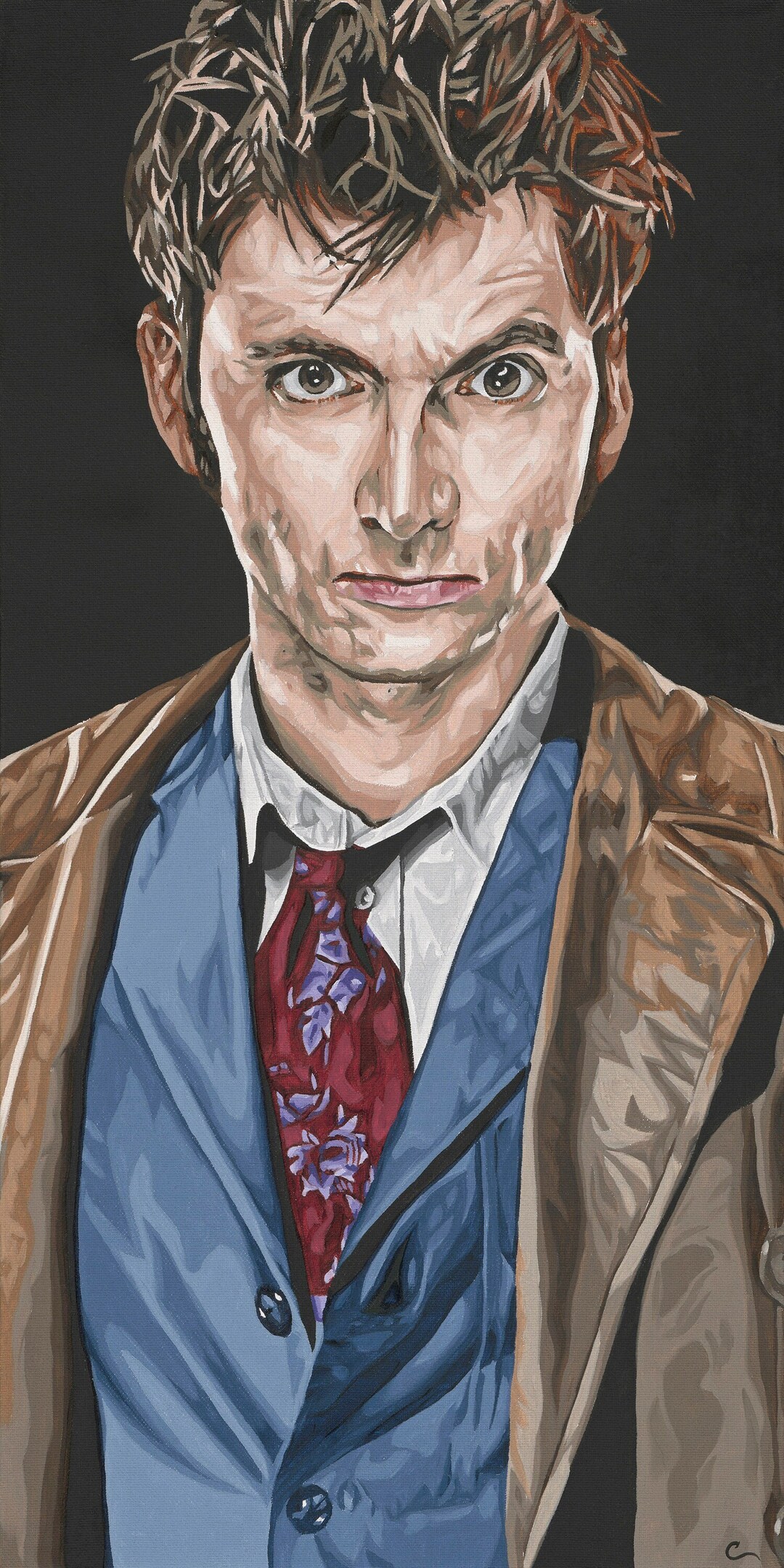 Doctor Who the Tenth Doctor Original Oil Painting Print - Etsy