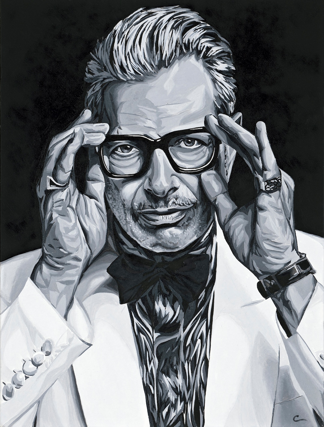 Jeff Goldblum Original Oil Painting Print - Etsy