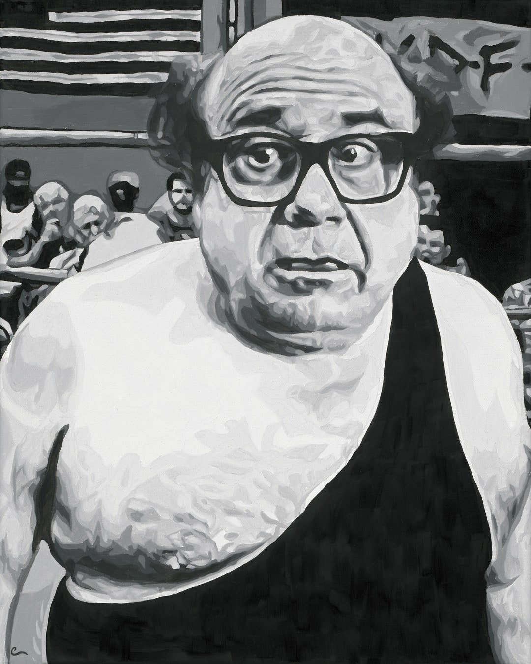 Trashman Danny Devito Always Sunny Original Oil Painting Print - Etsy