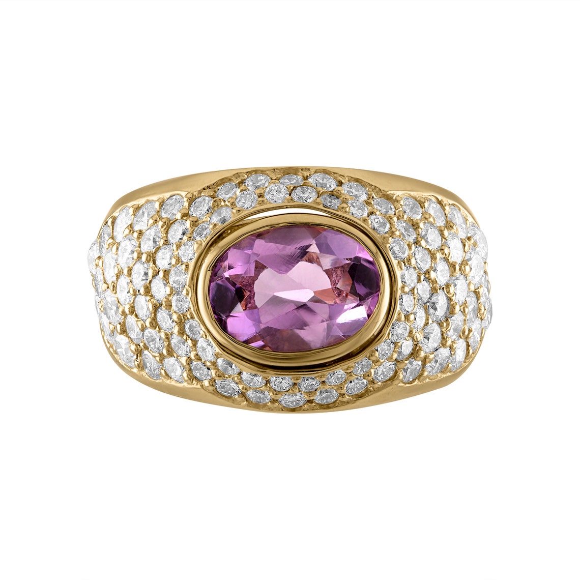 14kt Yellow Gold Ring With 2.09ct GSI Diamond With Interchangeable ...
