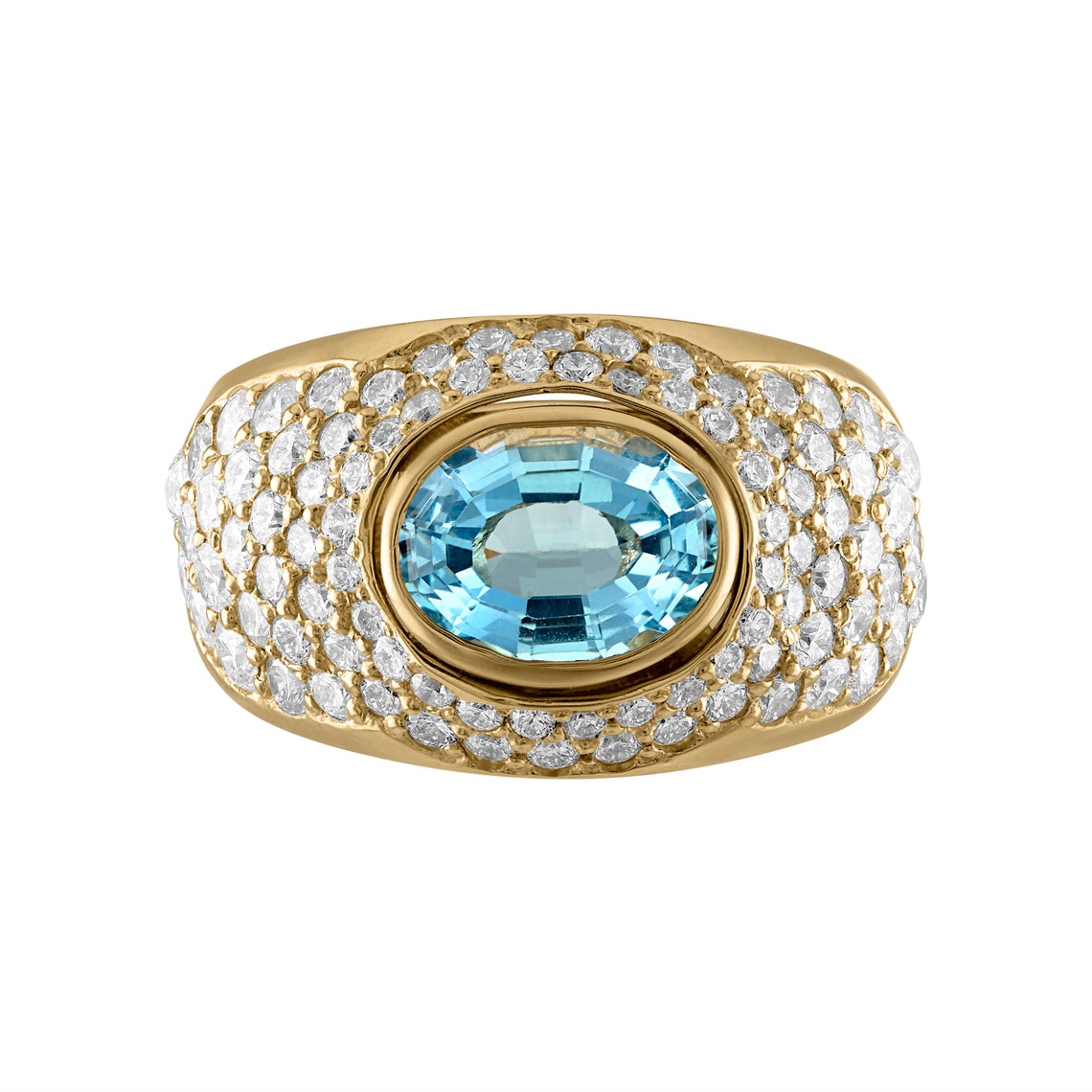 14kt Yellow Gold Ring With 2.09ct GSI Diamond With Interchangeable ...
