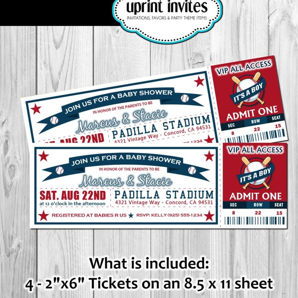 Baseball Ticket - Etsy