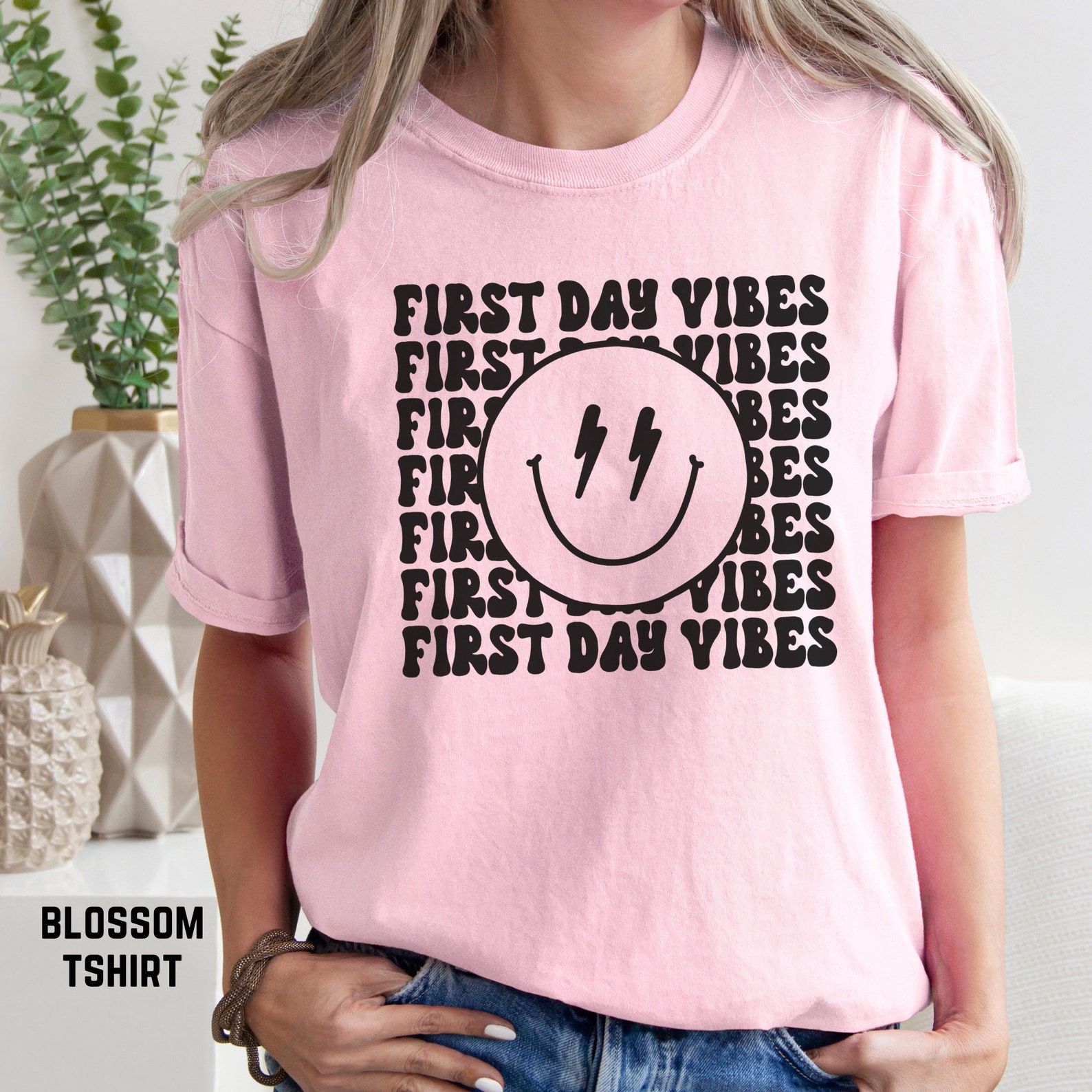 First Day Vibes Comfort Colors Tshirt, Back to School Shirt, Teacher ...