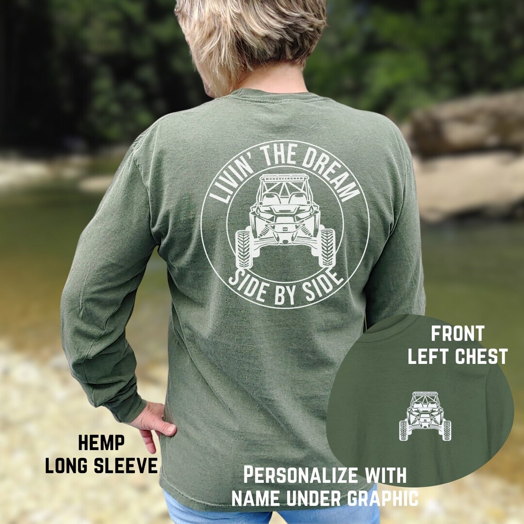 Livin the Dream Side by Side Long Sleeve Comfort Colors Shirt - Etsy