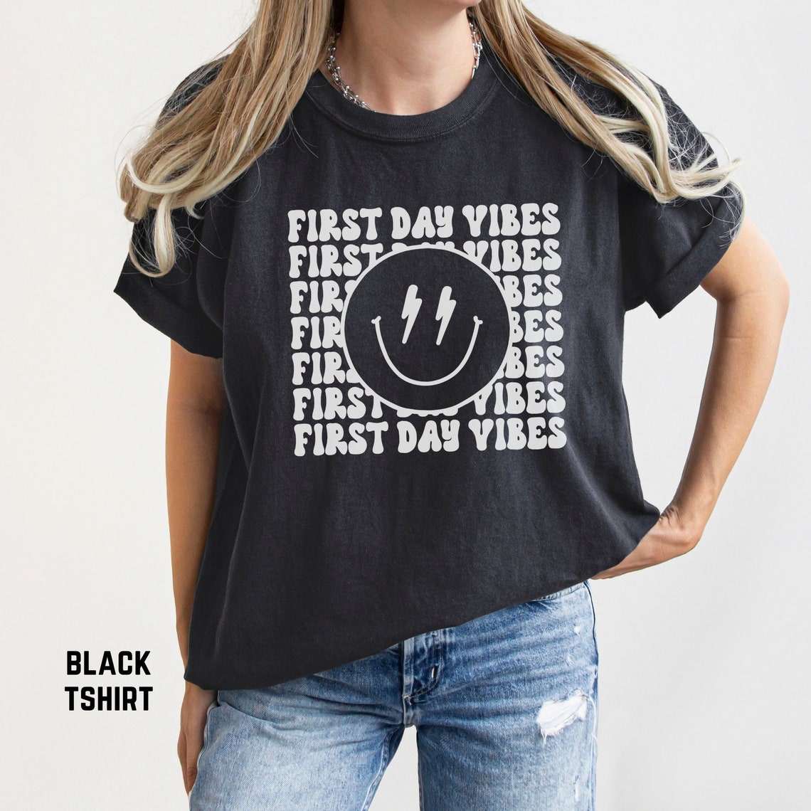 First Day Vibes Comfort Colors Tshirt, Back to School Shirt, Teacher ...