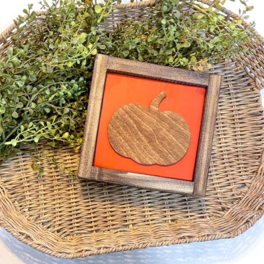 Boho Fall Pumpkin Wooden Sign Boho Sign Boho Home Decor Fall Signs Fall ...