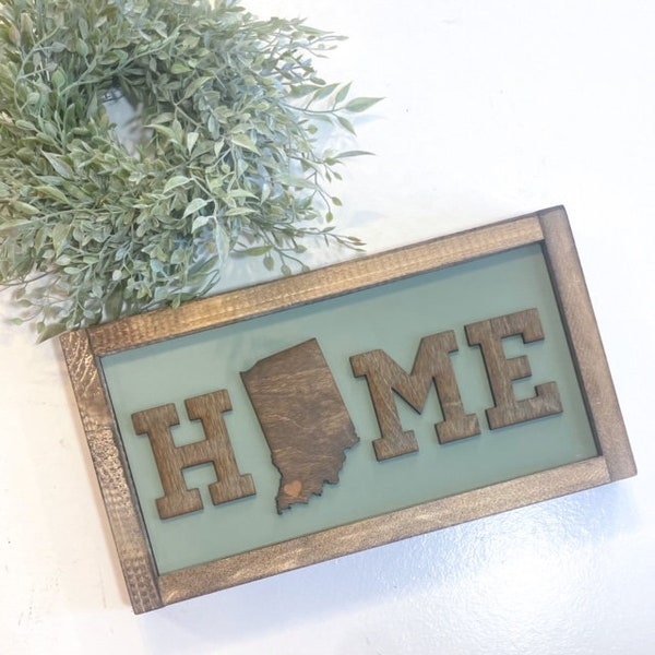Indiana State Sign - Etsy