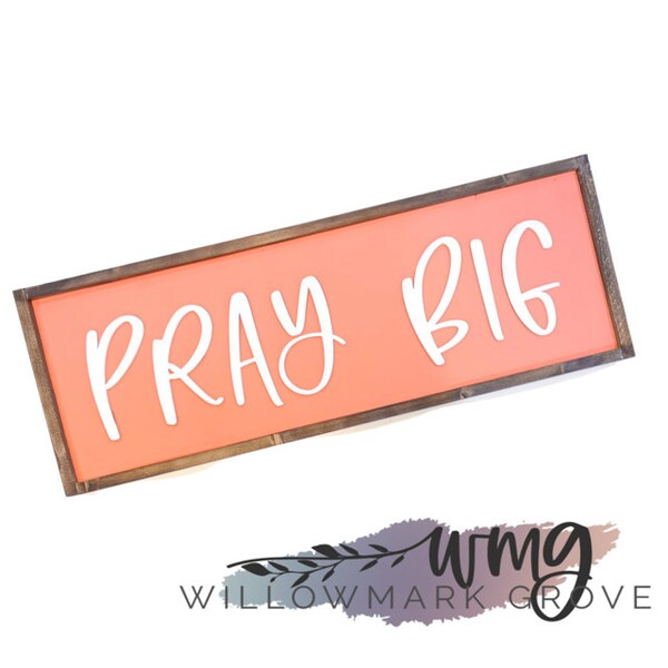 Wooden Pray Sign - Etsy